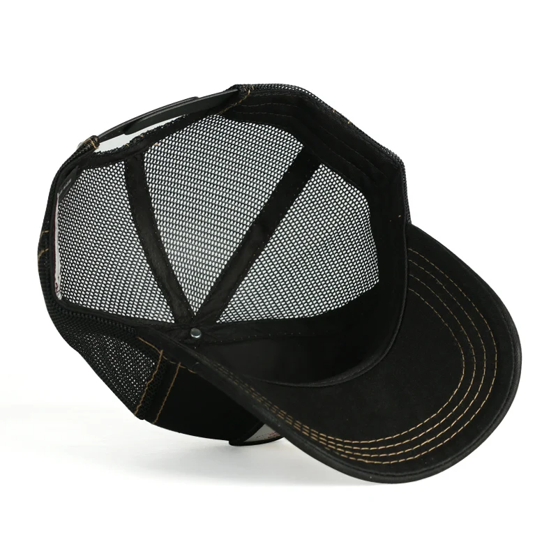 Wholesale 5 Panel Mesh Trucker Caps For Men Custom Gorras 3d Embroidery ...