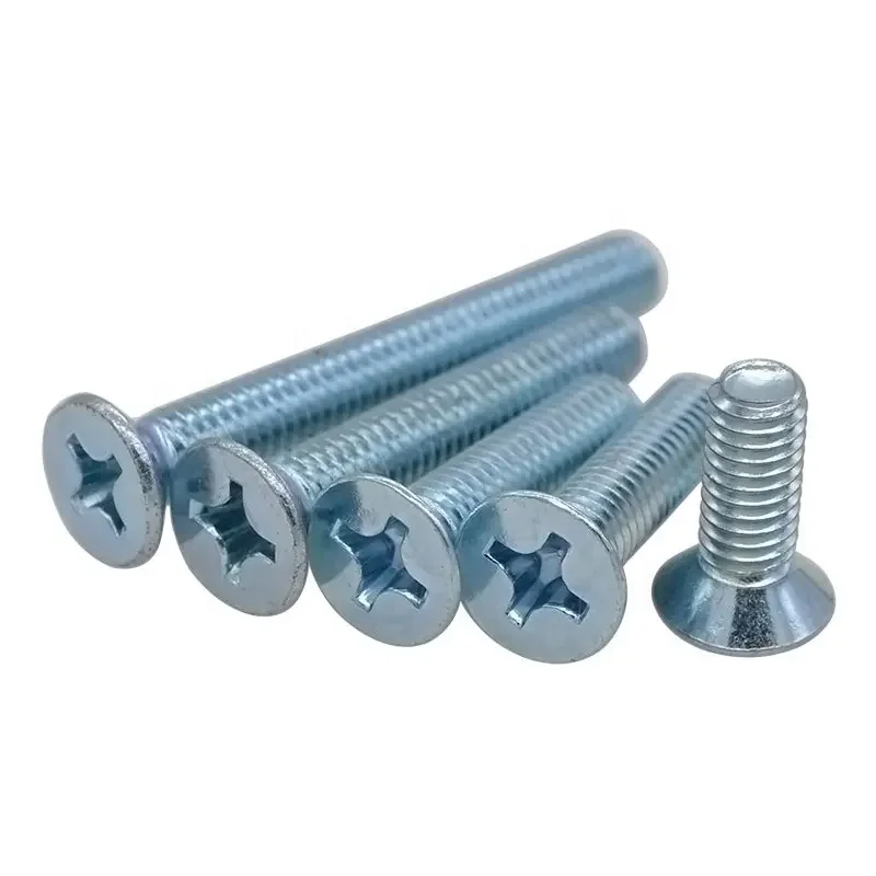 Din965 Countersunk Head Screw Cross Recessed Phillips Flat Head Bolt Brass Machine Screws Color ...