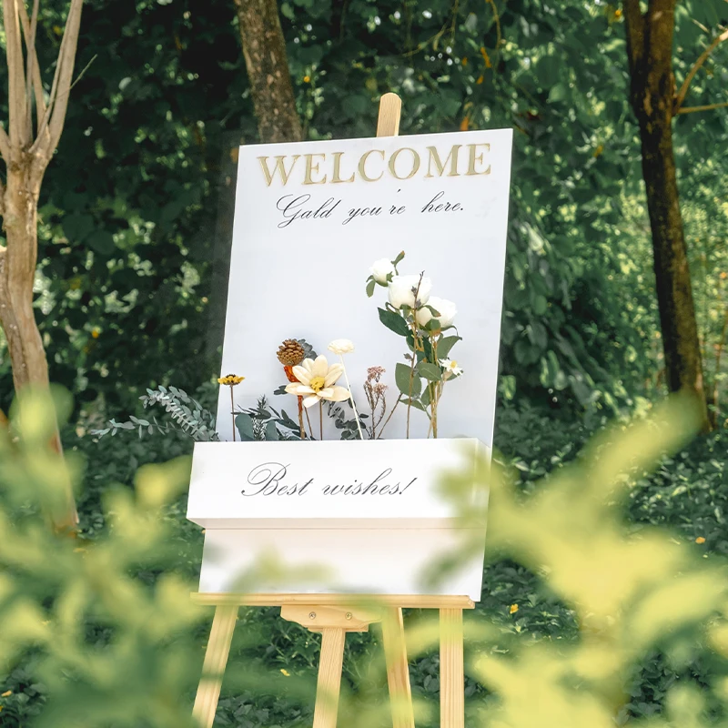 PVC Wedding Welcome Sign - Customizable 3D Letter Arrangement