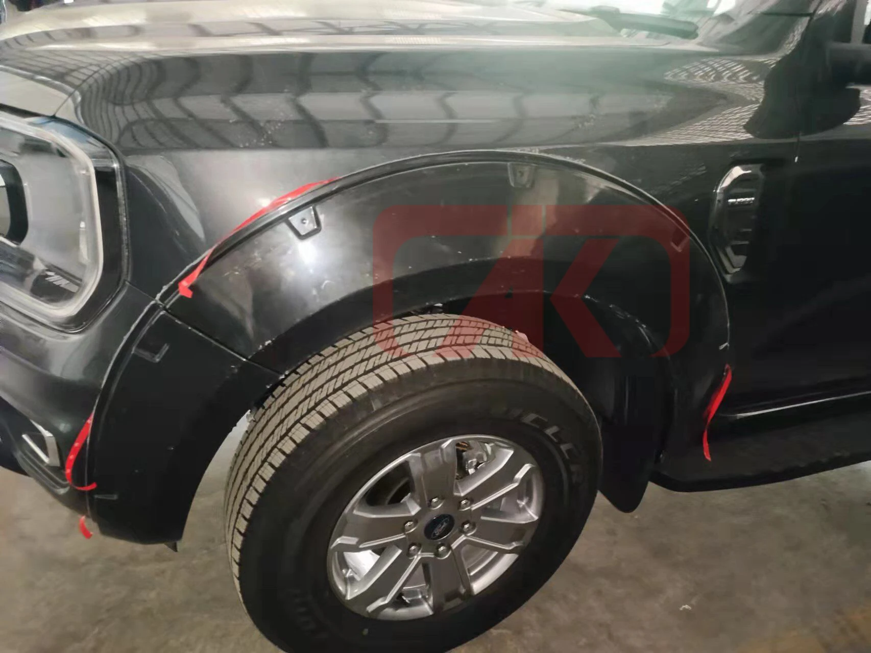 Abs Injection Wheel Arch Fender Flares Mud Guard For Ford Ranger Next ...