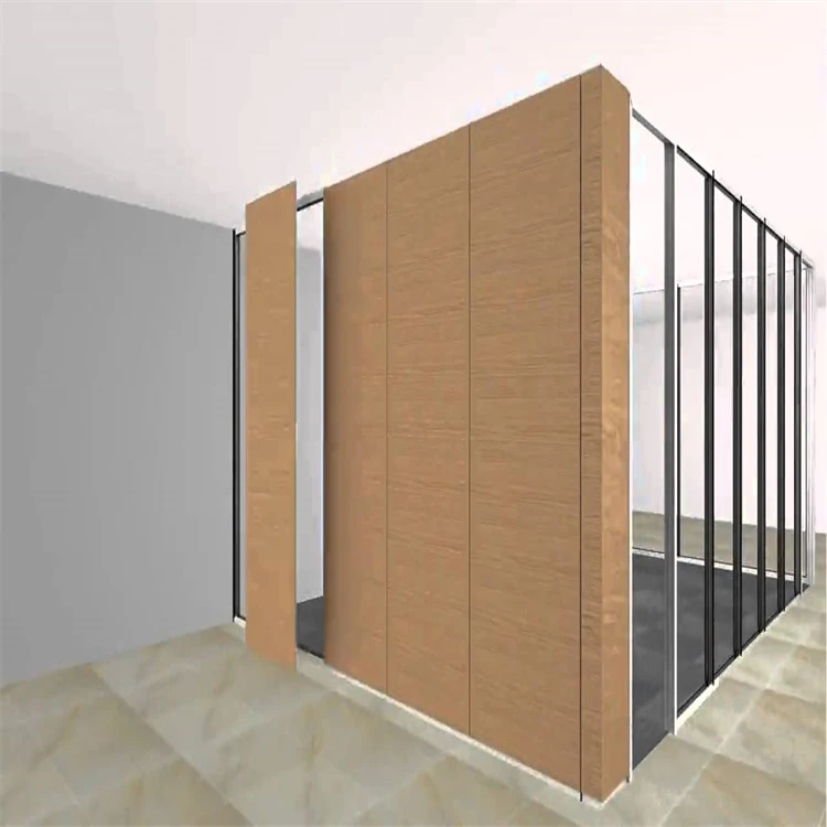 Combined With Swing Door Demountable Improved Acoustics Double Pane ...