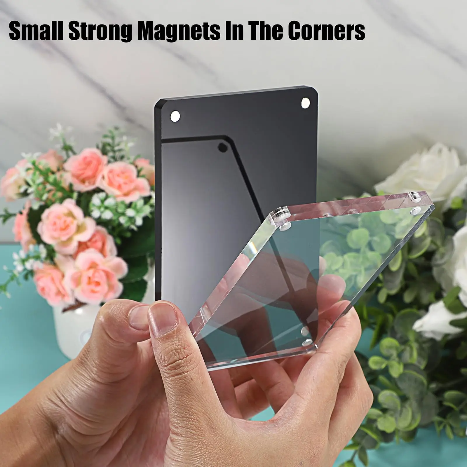 Clear Acrylic Trading Card Display Protectors - UV Resistant