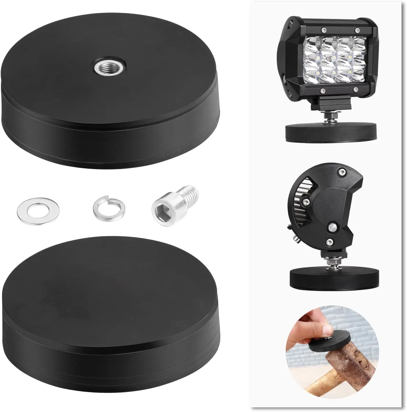 Powerful Magnetic Base Mount Bracket Sucker Holder Led Light Bar Roof ...