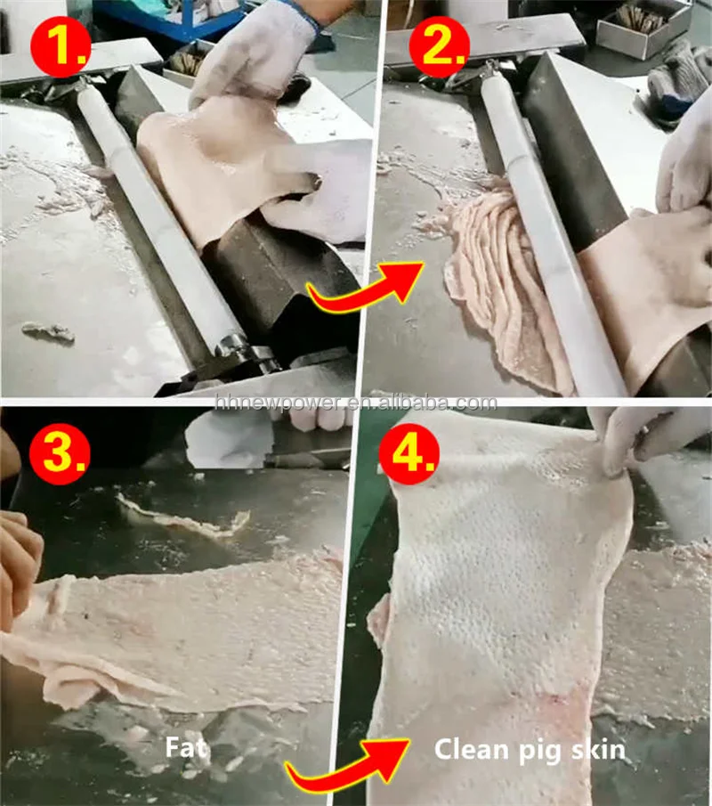 High Speed Beef Lamb Pork Rind Skin Oil Removal Machine Squid ...