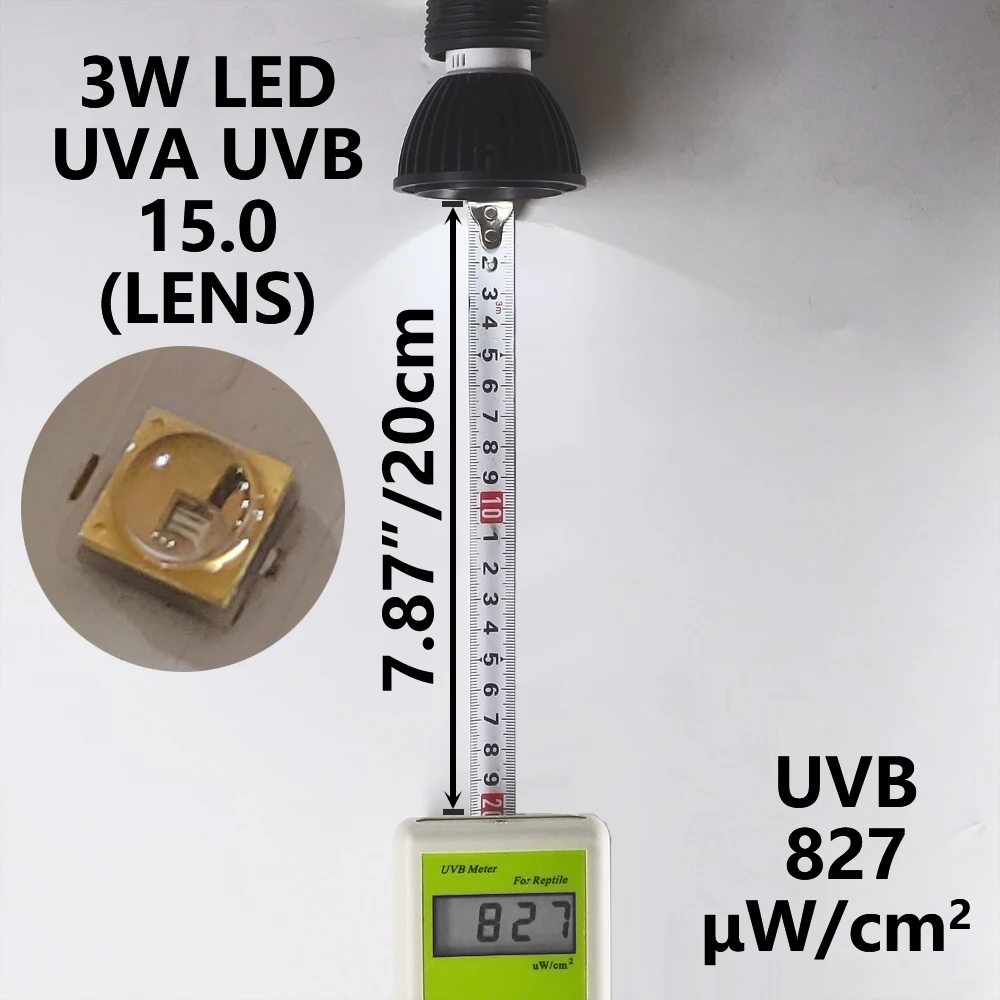 LED UVB UVA Reptile Lights - Full Spectrum & Sustainable