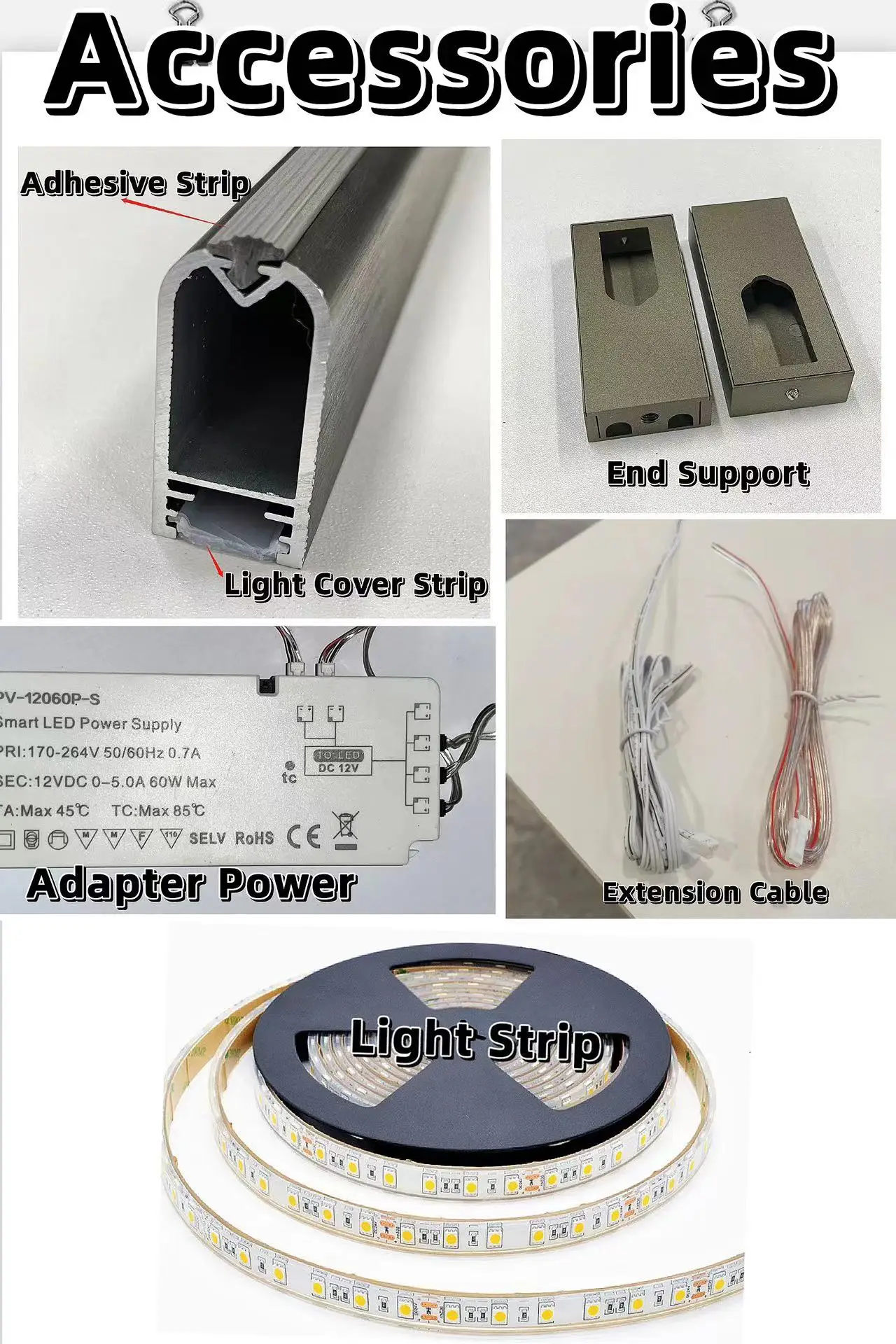 Wardrobe LED Tubes - Elegant Cable Management Solutions