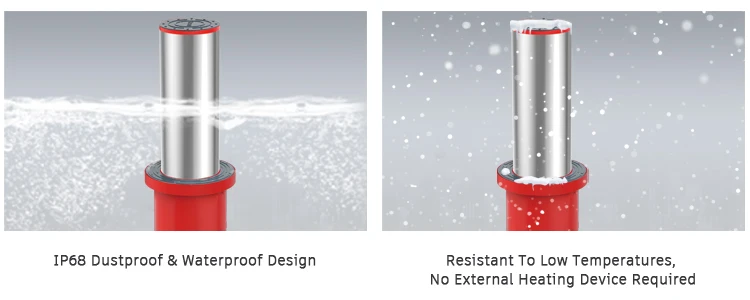 Upark Security Driveway Customizable Anti-collision Post Warning Light ...