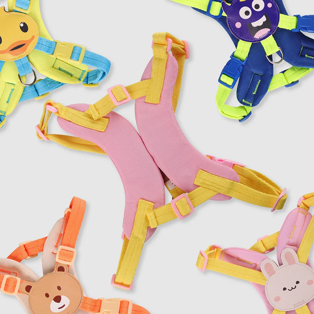 Reflective Cartoon Dog Chest And Back Vest-style Pet Chest Strap Small ...