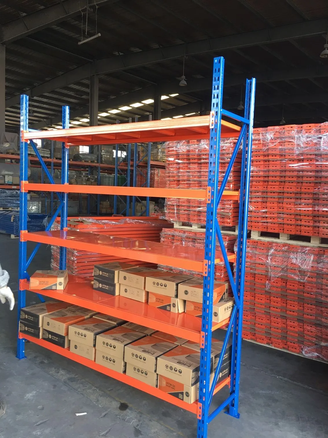 500KG Payload Q235B Steel Beam Storage Metal Warehouse Pallet Rack ...
