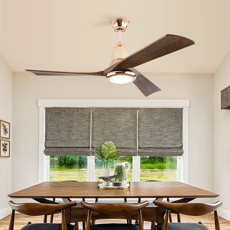 Medieval Retro Ceiling Fan With Remote Control Modern Living Room ...