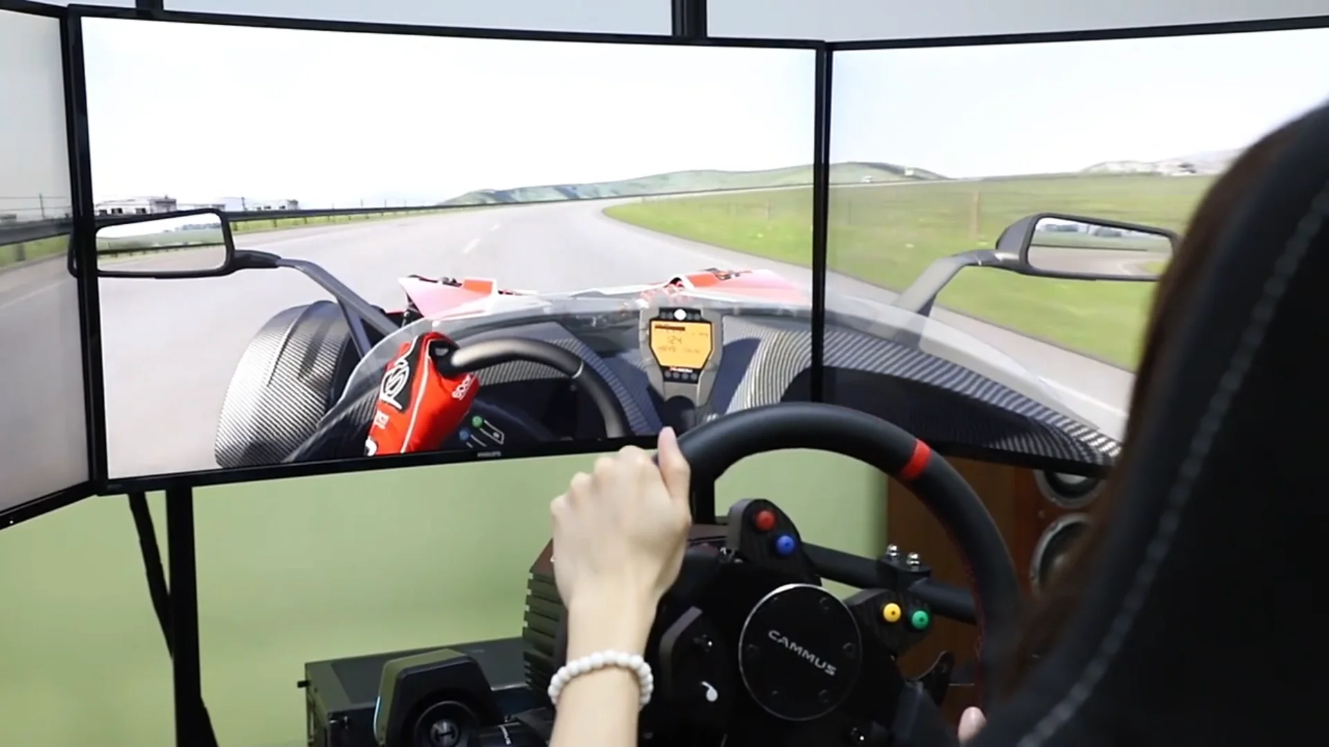 Cammus Driving Force Sim Racing Simulator Gaming Steering Wheel Set For ...