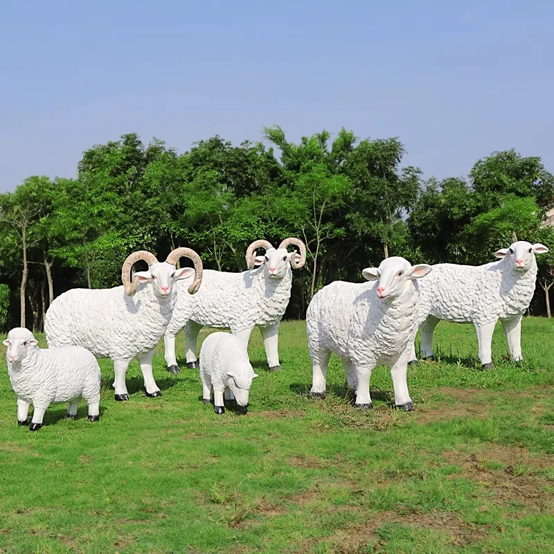 Alibaba.com: 1.2m FRP polyresin goat statue, realistic farm party theme ...