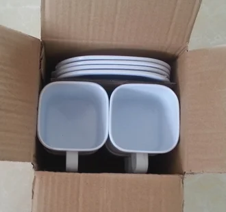White/blue Asian Chinese Melamine Dinnerware With Plate And Bowl - Buy ...