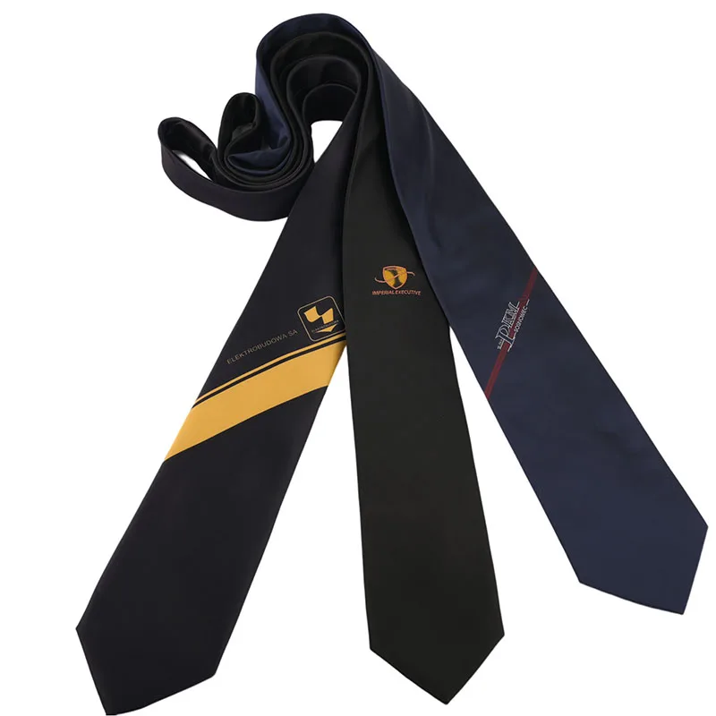 Custom Polyester Woven Company Logo Ties School Uniform Neckties - Buy ...
