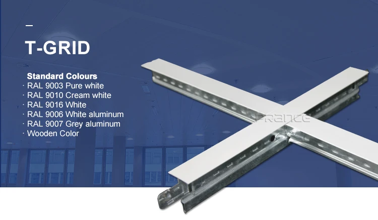 Decorative Aluminum Suspended Ceiling T Bar | Soundproof & Moisture ...