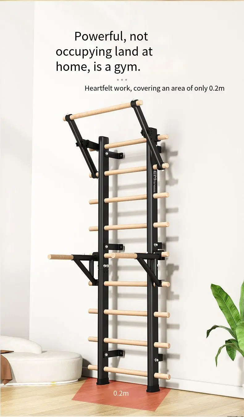 Indoor Home Yoga Ladder - Versatile Gym Pull-Up Bar & Leg Press Rack ...