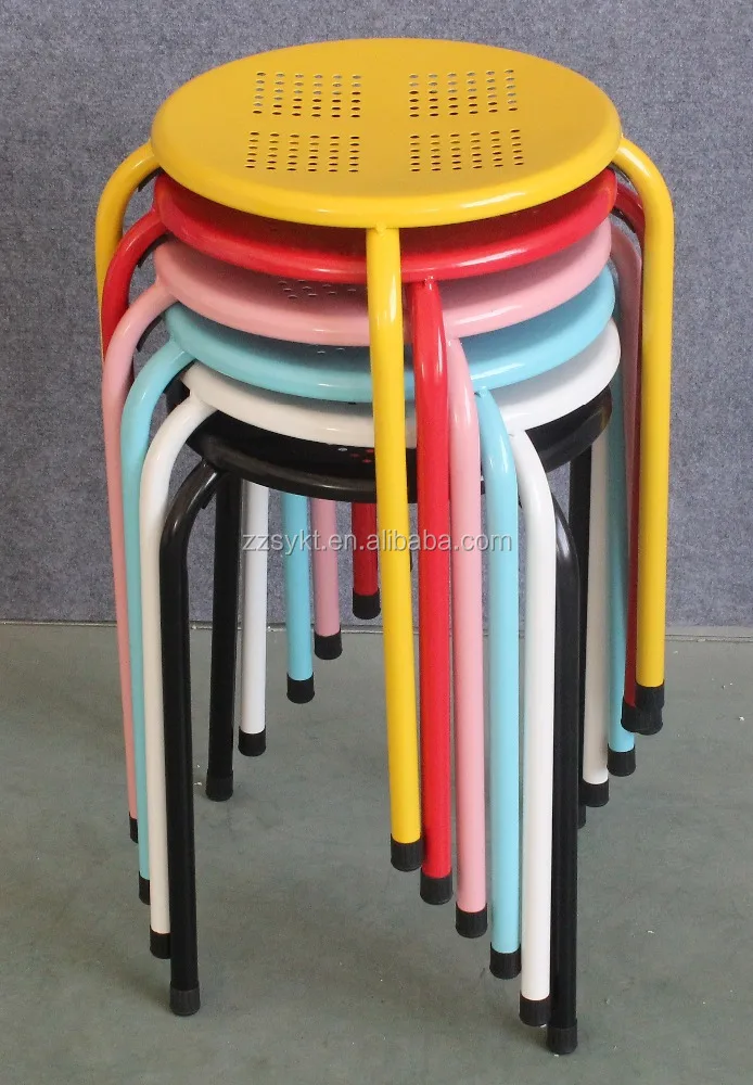 Round Stacking Stool Chairs Metal Stool - Buy Round Stacking Stool ...