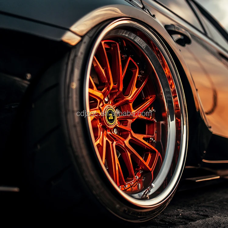 Jiangzao Deep Lip Wheels 20x12 Wheels Gold 2 Pieces 3 Pieces Forged ...