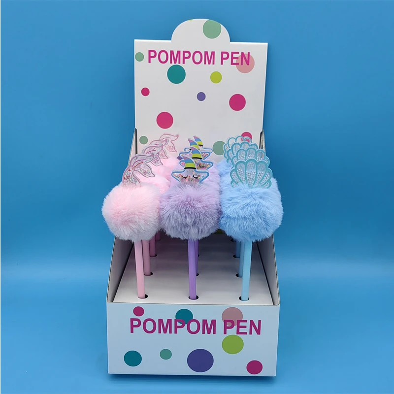 Soododo Xdbg0114 Promotional Lovely Fluffy Plastic Mini Pompom Style ...