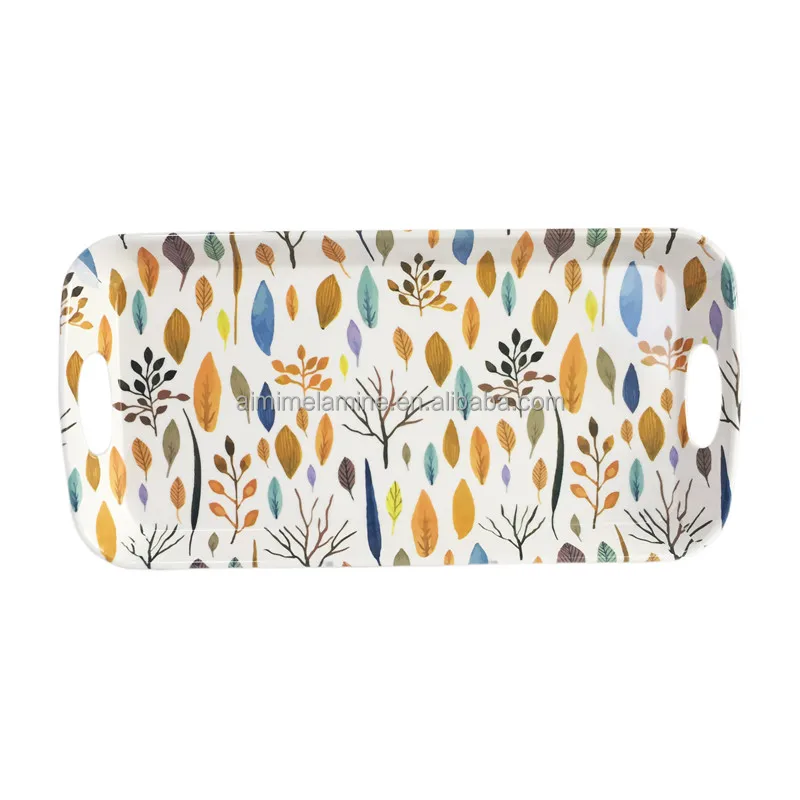 Melamine Tray With Handle Rectangle Melamine Tray Melamine Food Tray ...
