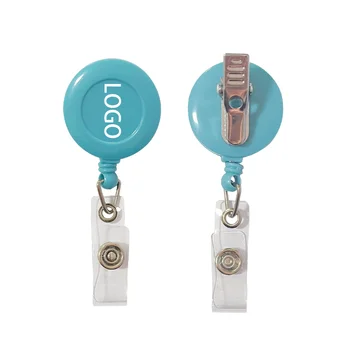 Economic Plastic Retractable Badge Reel Id Card Name Badge Holder ...