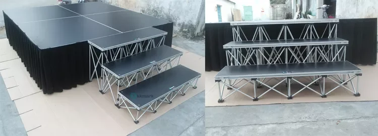 KKMARK Quick Lock Staging Deck4x4 4x8 Aluminum Stage