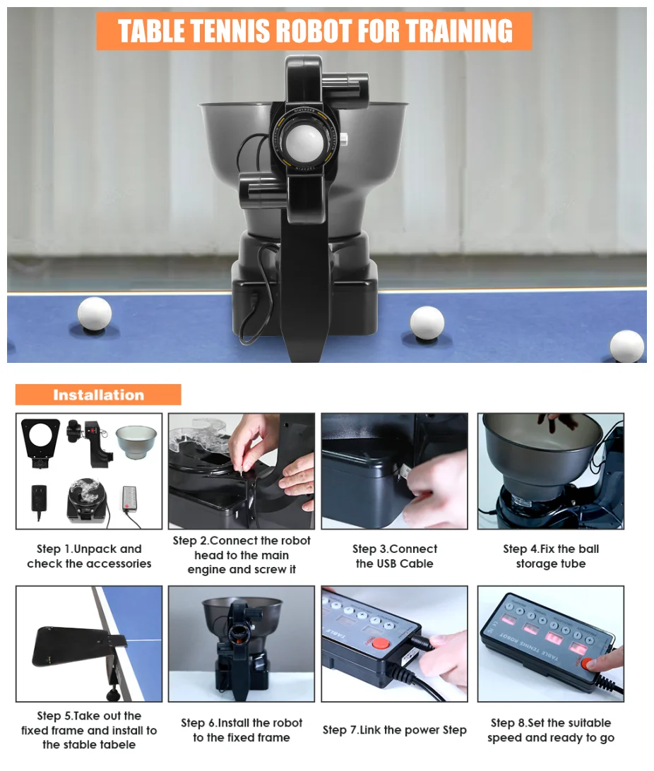 Cheap Price Ping Pong S8-Pro Robot - Tennis Training Tool