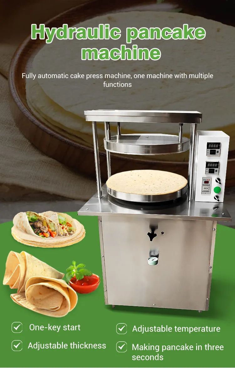 Lumpia Machine Fully Automatic Hydraulic Bread Pancake Chapati Tortilla ...
