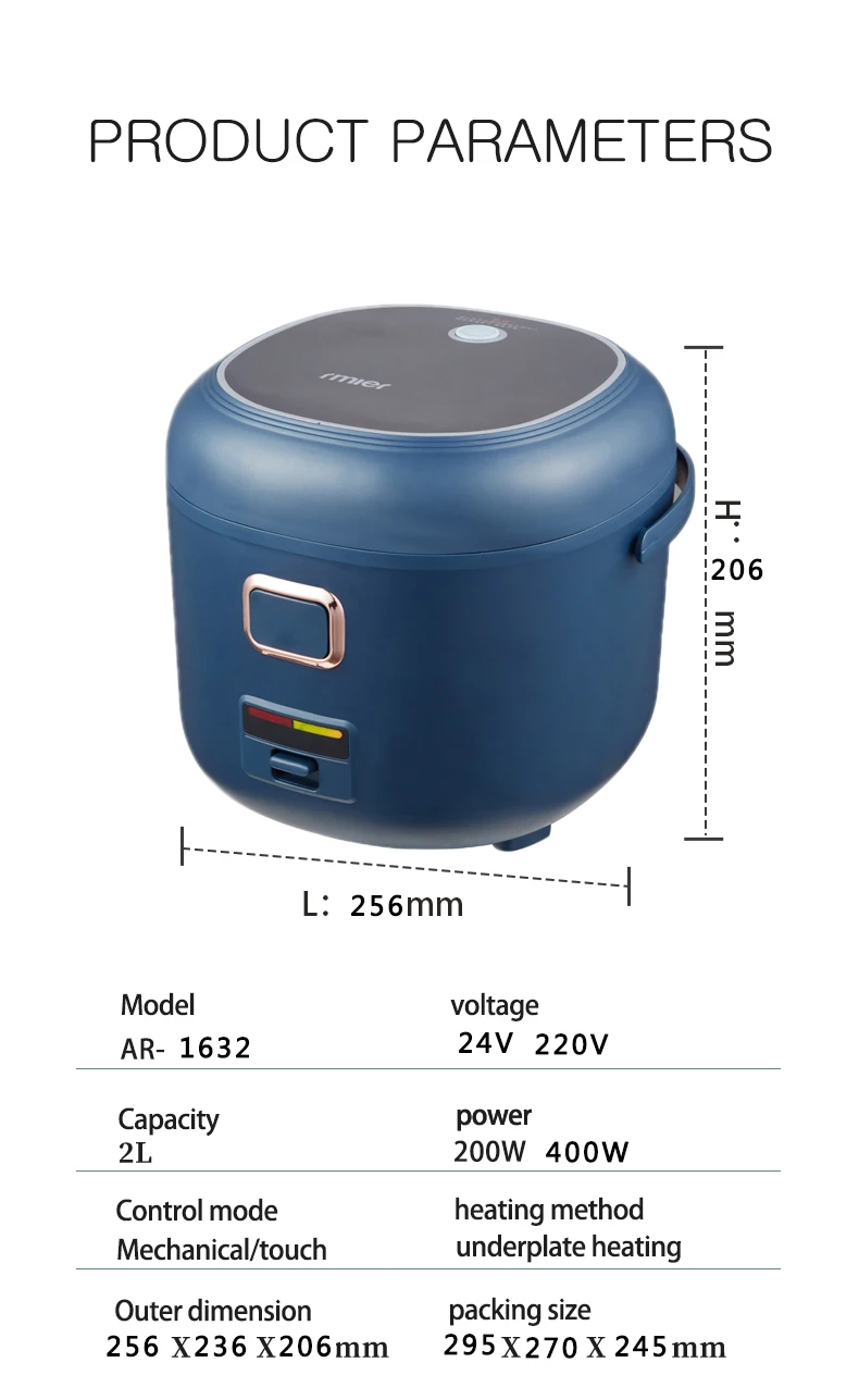 2L Portable Car Rice Cooker - Fast, Efficient Cooking
