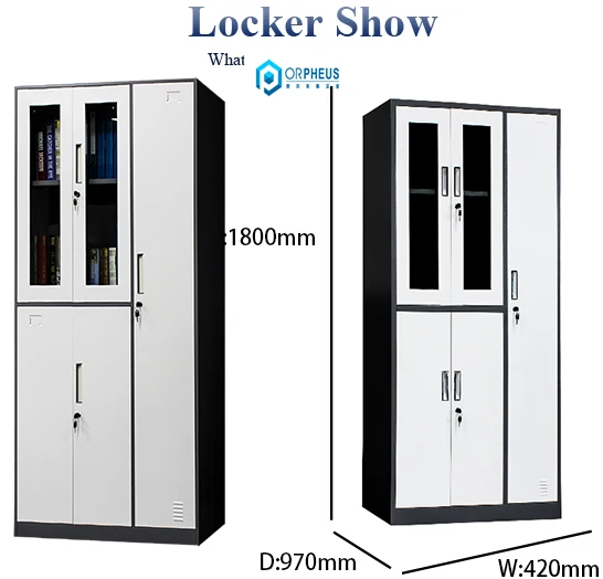 Grey White Clothing Storage Office Cabinet With Locker - Buy Convenient ...