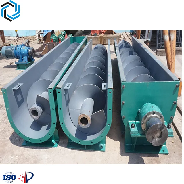 Spiral Screw Conveyor For Conveying Sludge Material - Buy Screw Machine ...