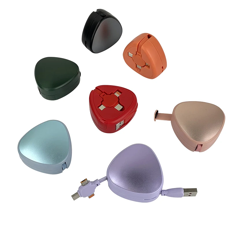 Custom Logo Extensible 3 in 1 USB Retractable Cable Multi Charger Cable ...