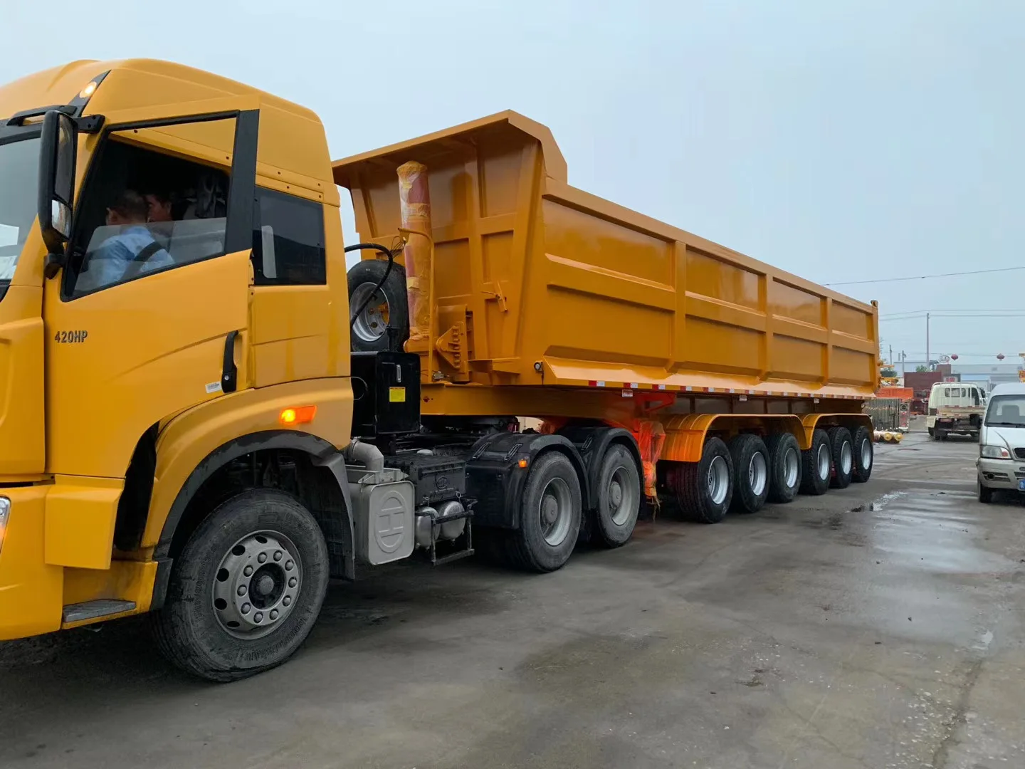 40ft 60ft 3/4/5 Axle 40 Ton 60 Tons 70t Rear Trailer Tipper Truck Dump ...