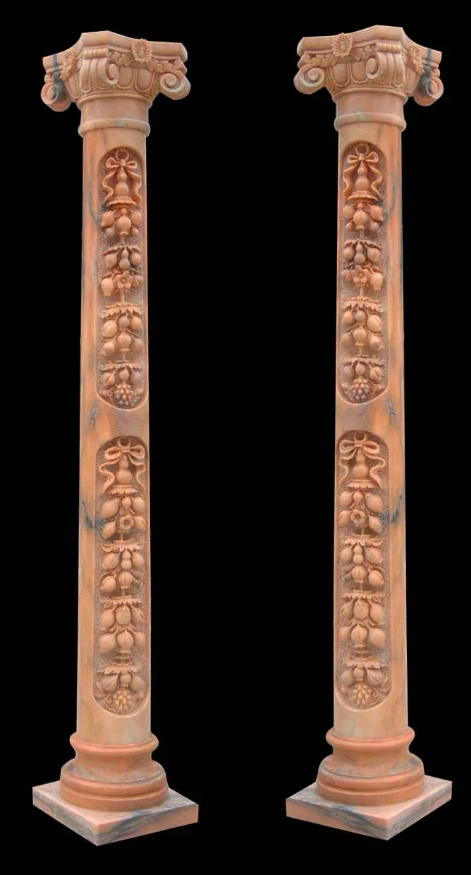 Nature Marble Round Columns Decorative Roman Column Mold For Sale - Buy ...