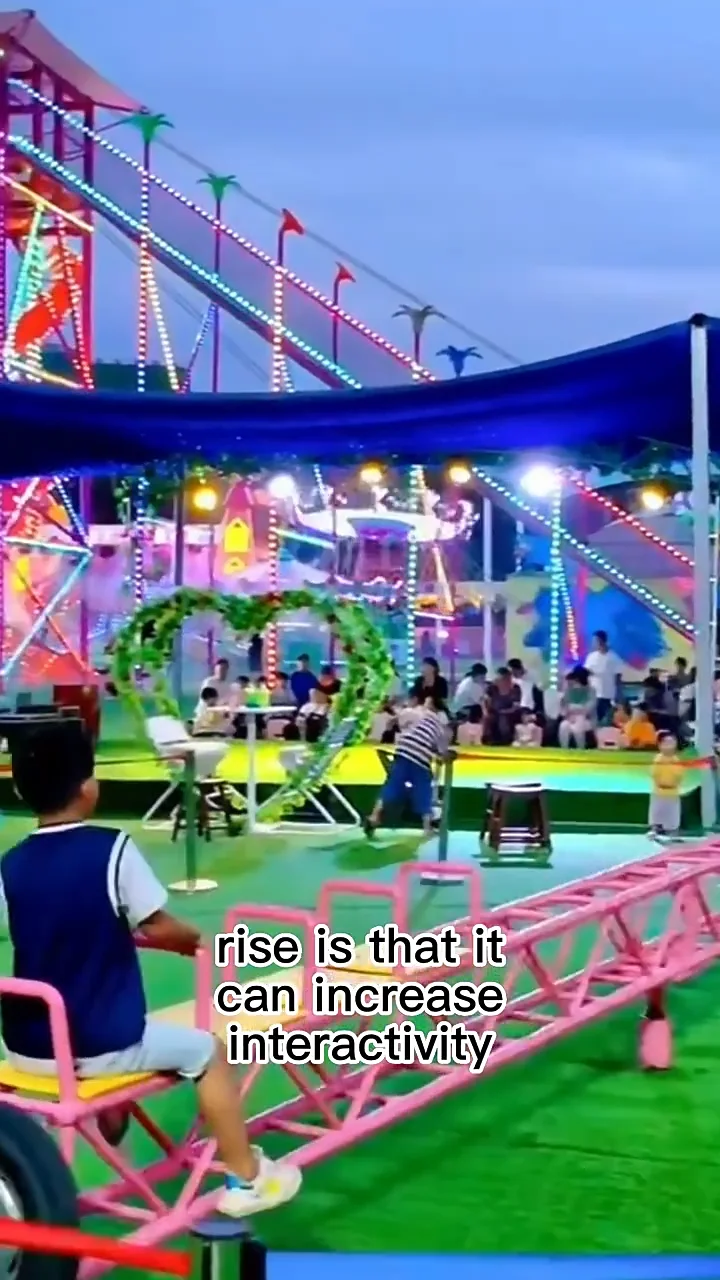 Small Amusement Rides Unpowered Game Manpower Simple Mini Pendulum ...