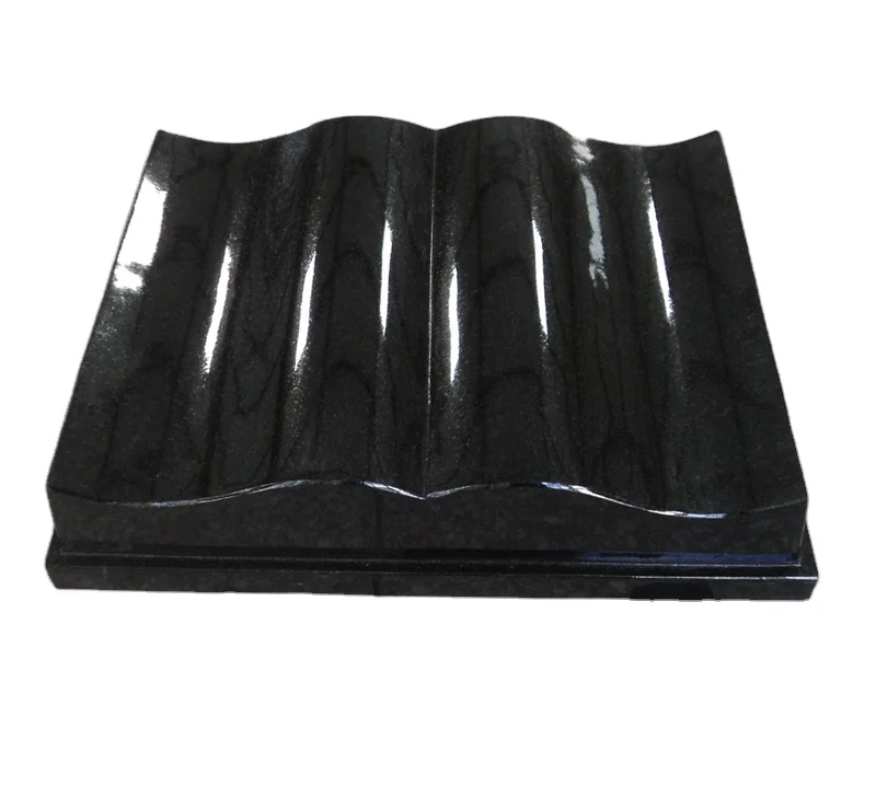 factory make Black Granite Open Book Shape Bible Memorial Headstones ...