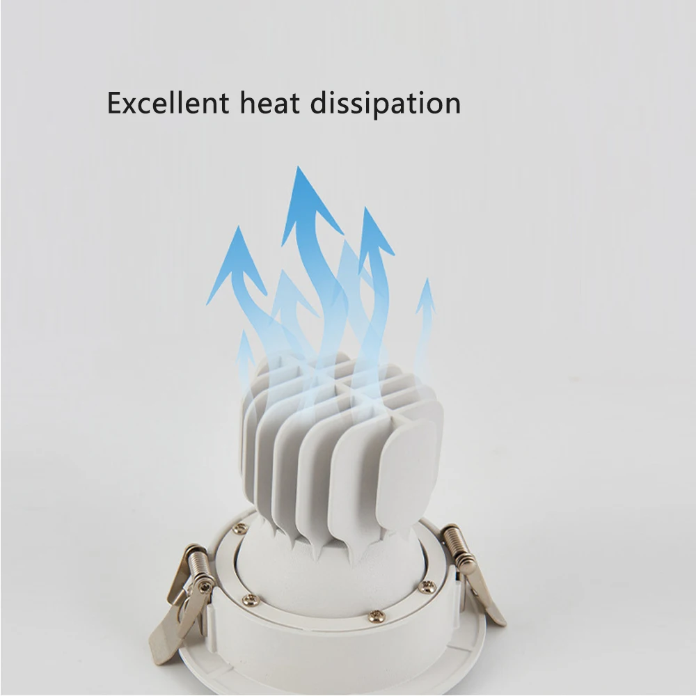 Embedded Retractable Grille Lights Led Anti-glare Lighting Single Head ...