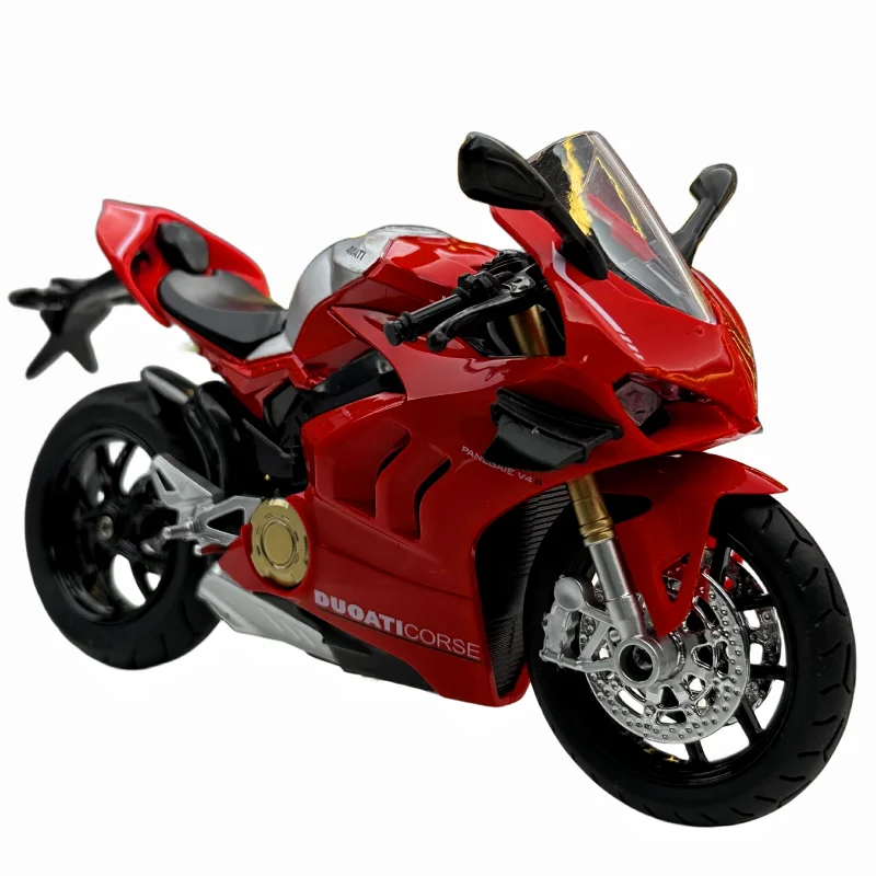 Diecast 1:12 Ducati V4s Motorcycle With Sound And Light Front-wheel ...