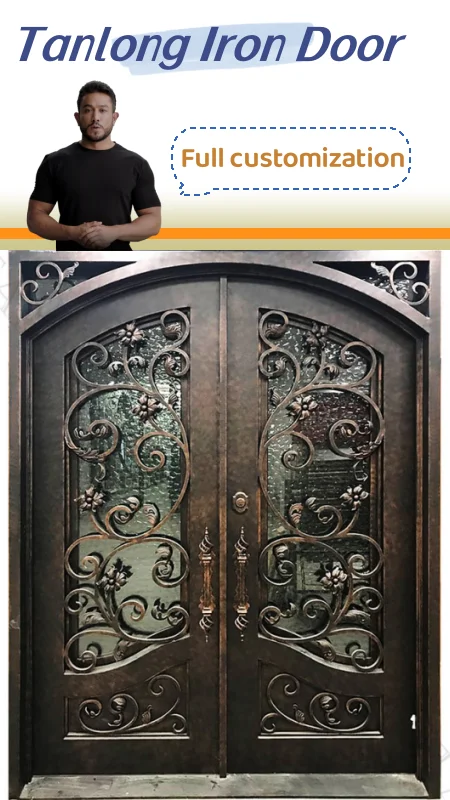 Security Vintage Main Door Iron Gate Design French Wrought Iron House ...