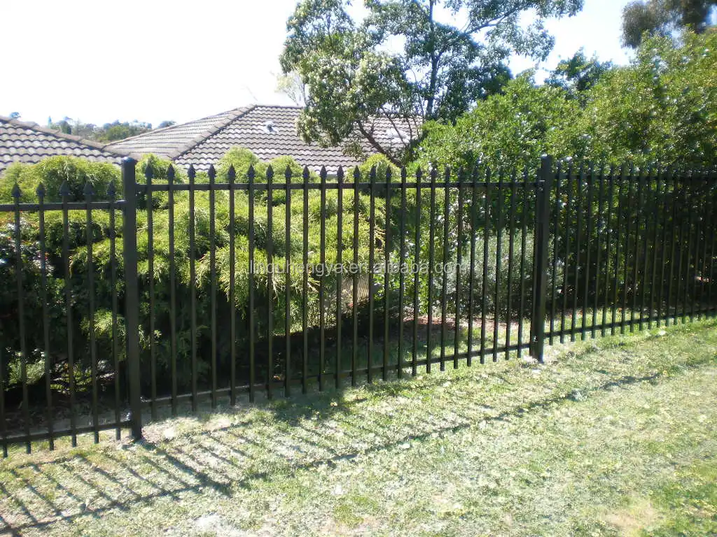 Customized Aluminium Alloy Fence Steel Metal Picket Ornamental Fence ...