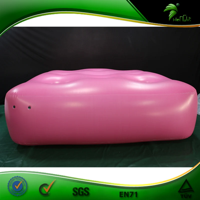 Inflatable Custom Pink Bed Mattress Inflatable Bounce Balloon Hongyi ...