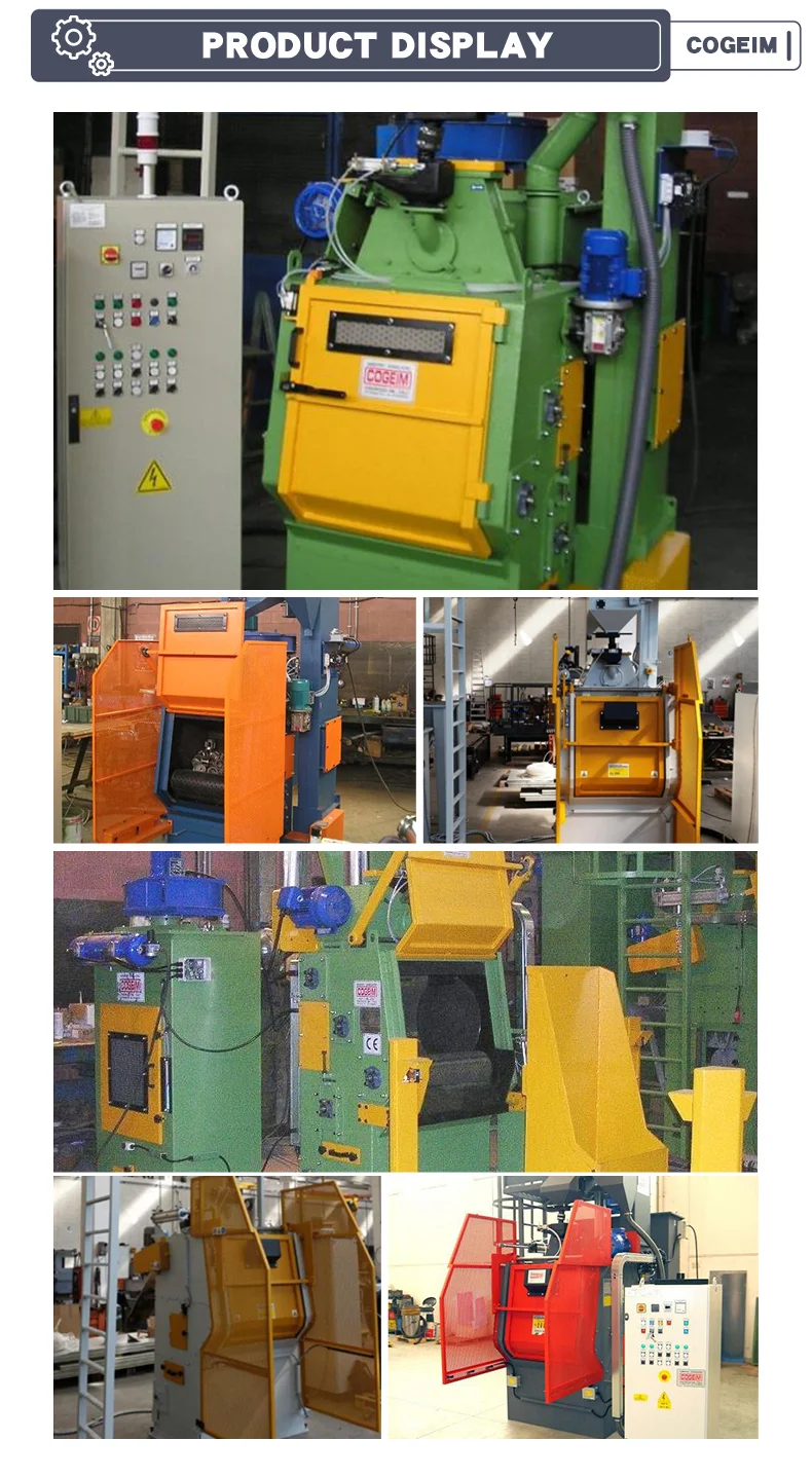 Rotary Table Sand Automatic Sandblasting Rubber Track Shot Blasting ...