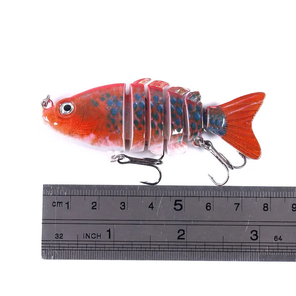 Topright Mj1051 13g 80mm Artificial Bait 6 Segmented Hard Swimbait ...