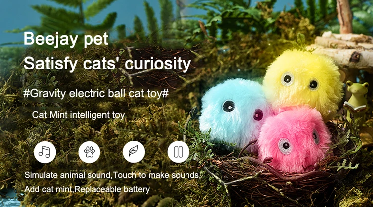 Funny Automatic Motorised Cat Teaser - Interactive Toys