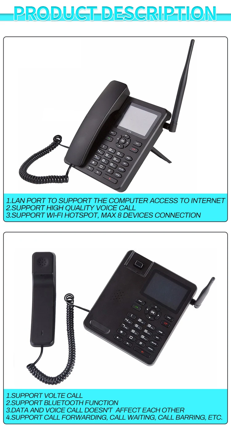 4g Lte Desktop Telephone Android 4g Fixes Wireless Phone(gsm Wcdma Cdma ...