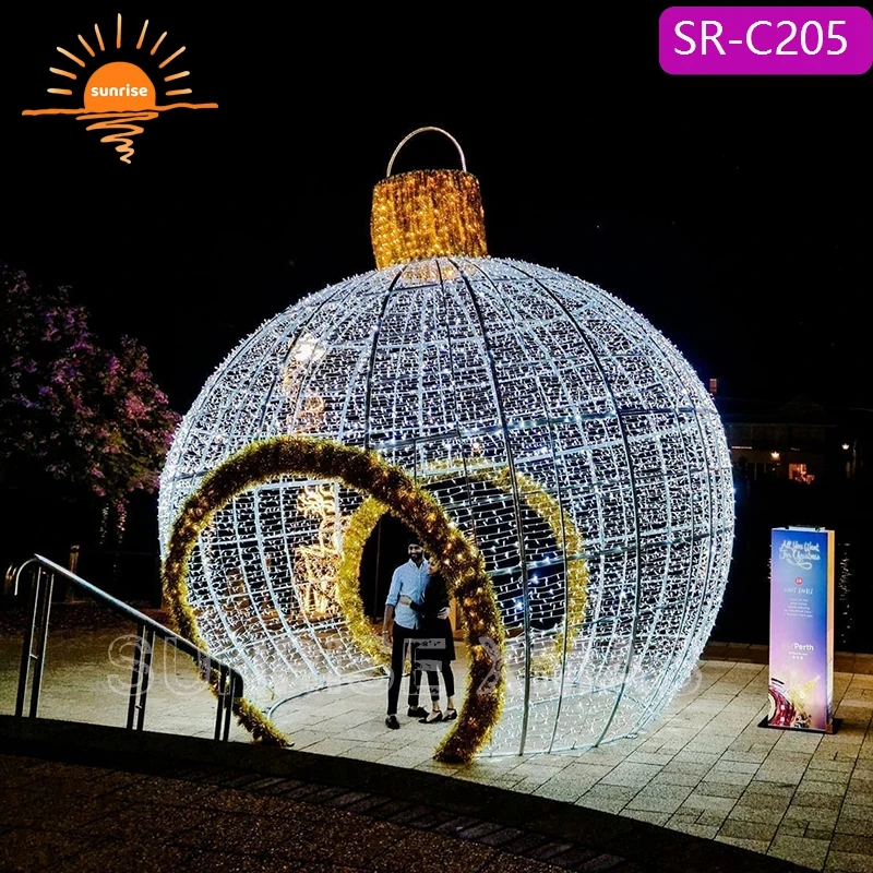 3M Giant LED Ball Bauble Christmas Ornament - Outdoor Commercial ...