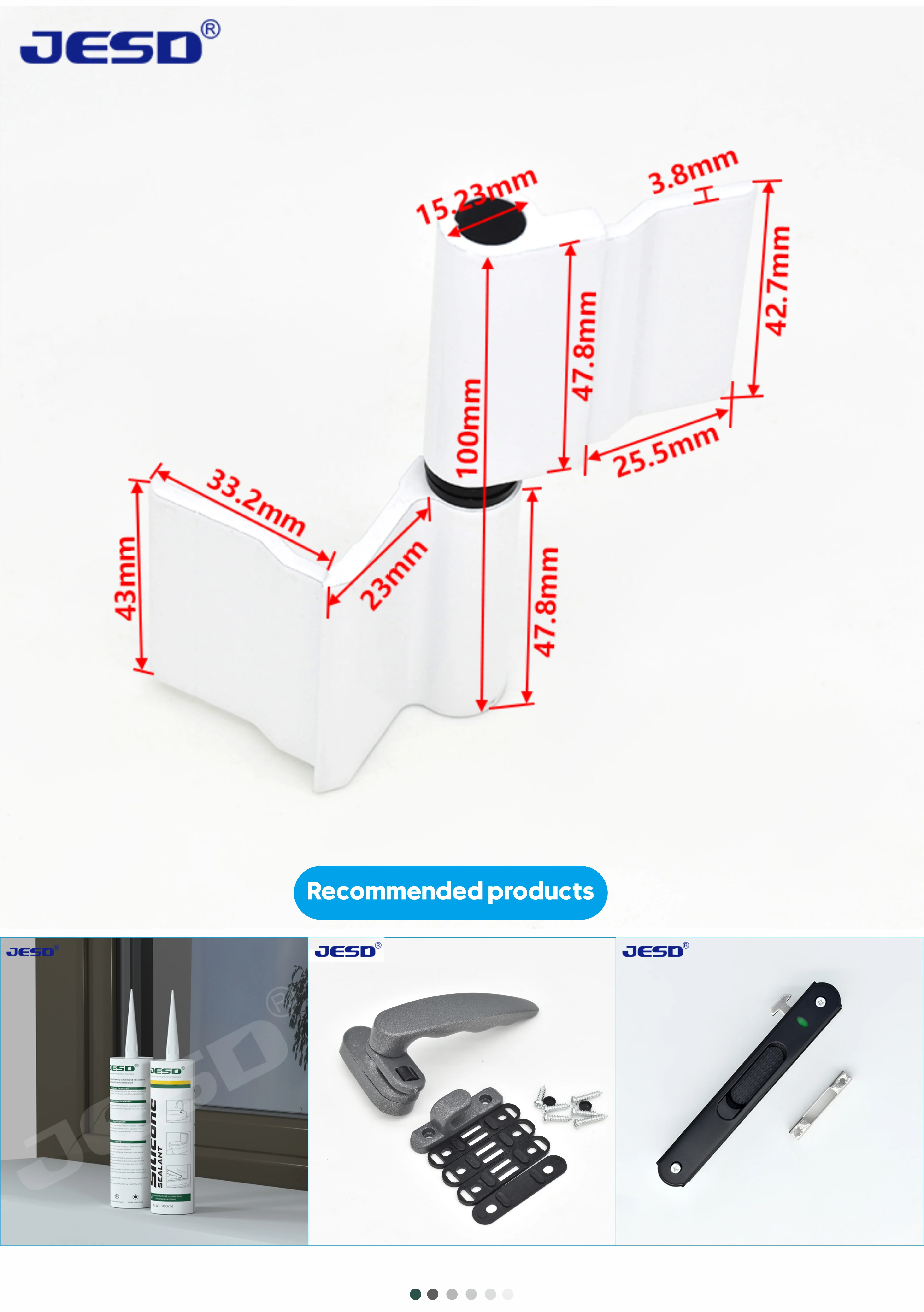 Modern Design Heavy Duty Aluminium Hinge For Door And Window Casement ...