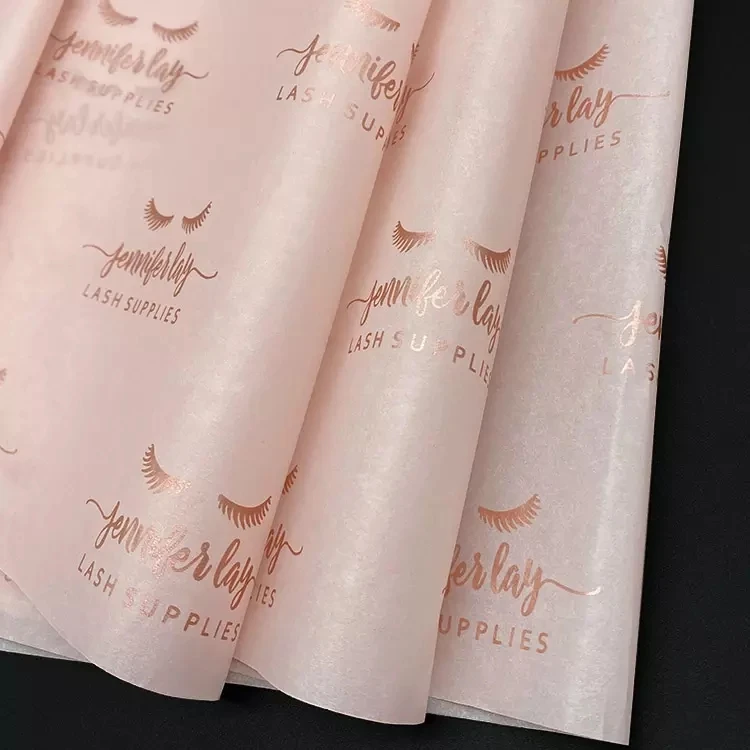 17gsm Custom Printed Logo White Wrapping Tissue Silk Paper For ...