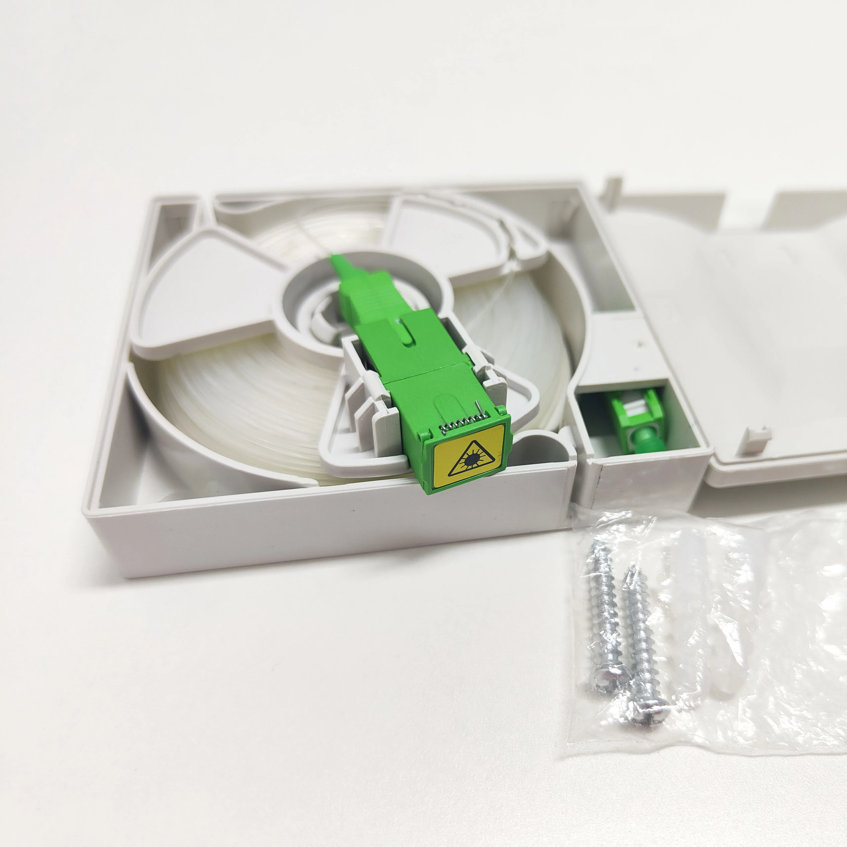 Indoor Fiber Optic Faceplate Mini Size 1 Port Fiber Termination Box ...