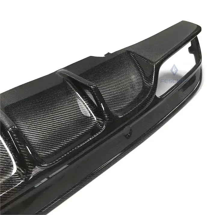 W205 C63 Amg Fd Style Carbon Fiber Rear Diffuser For Mercedes-benz W205 ...